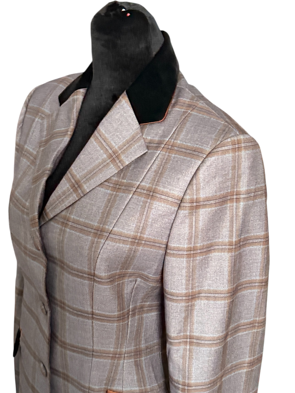 💥NEW💥 The Eaton English Show Coat Grey and Tobacco Plaid – Huntress ...